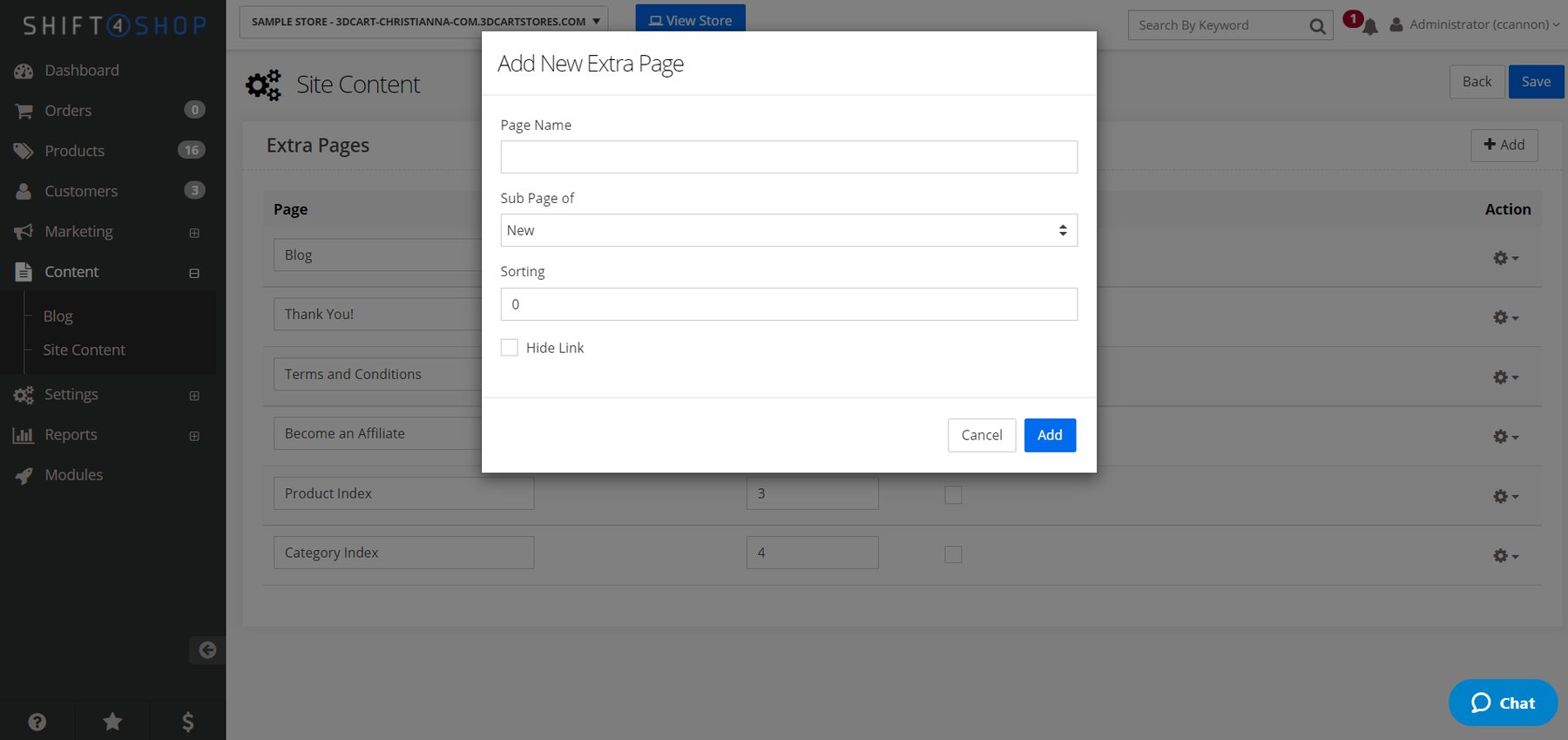 Easily Add Content Pages to Your Website