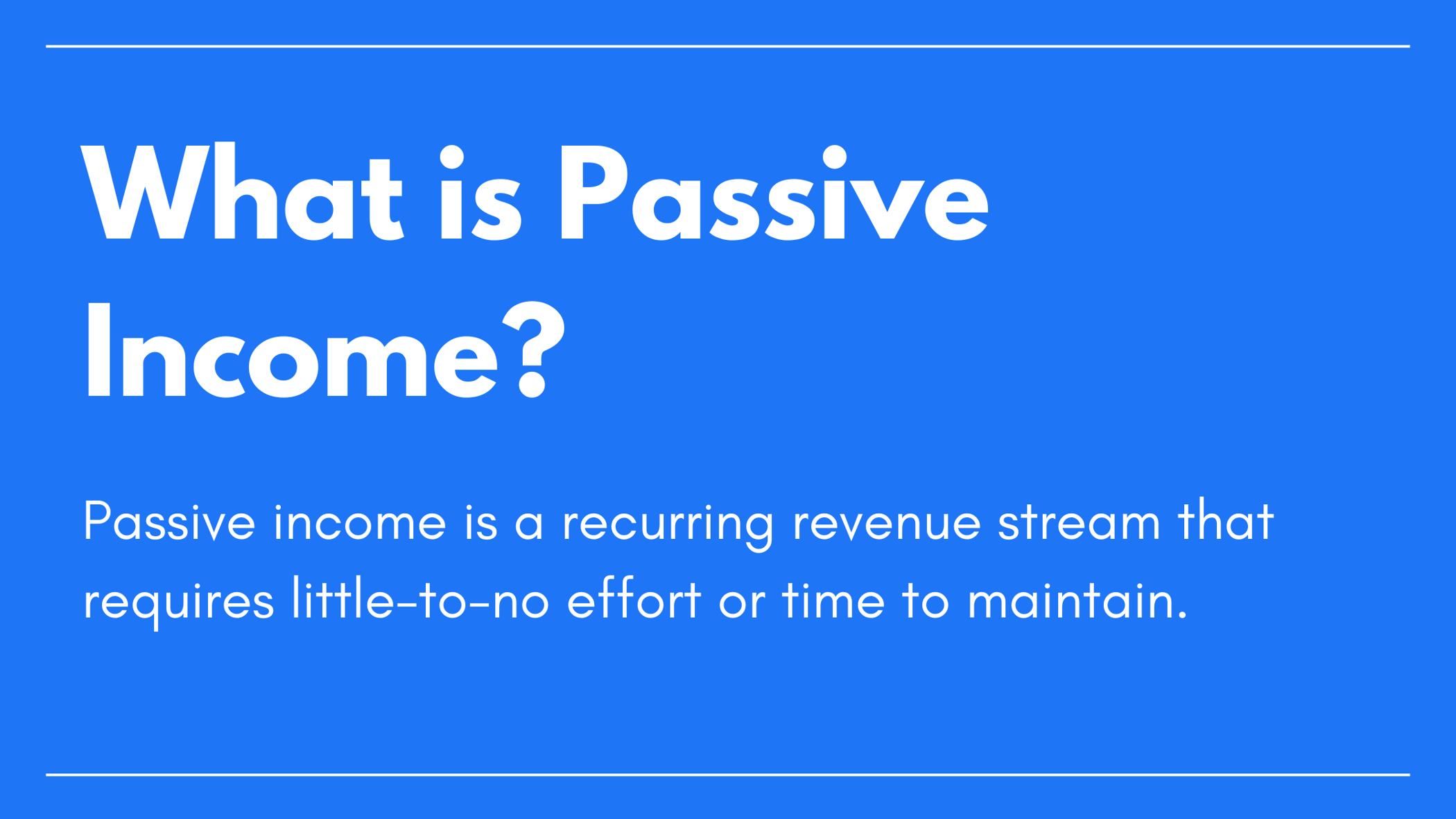 3 Beginner Passive Income Ideas You Need to Know About
