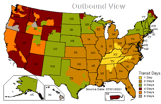 Distance Equals Money: Understanding U.S. Shipping Zones
